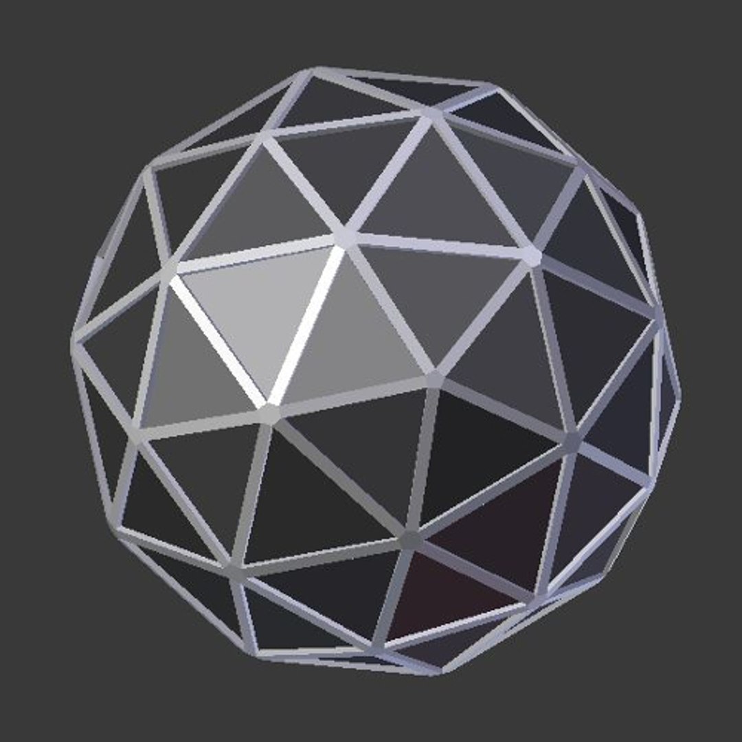 Geodesic Dome Icosphere 3D - TurboSquid 1207529