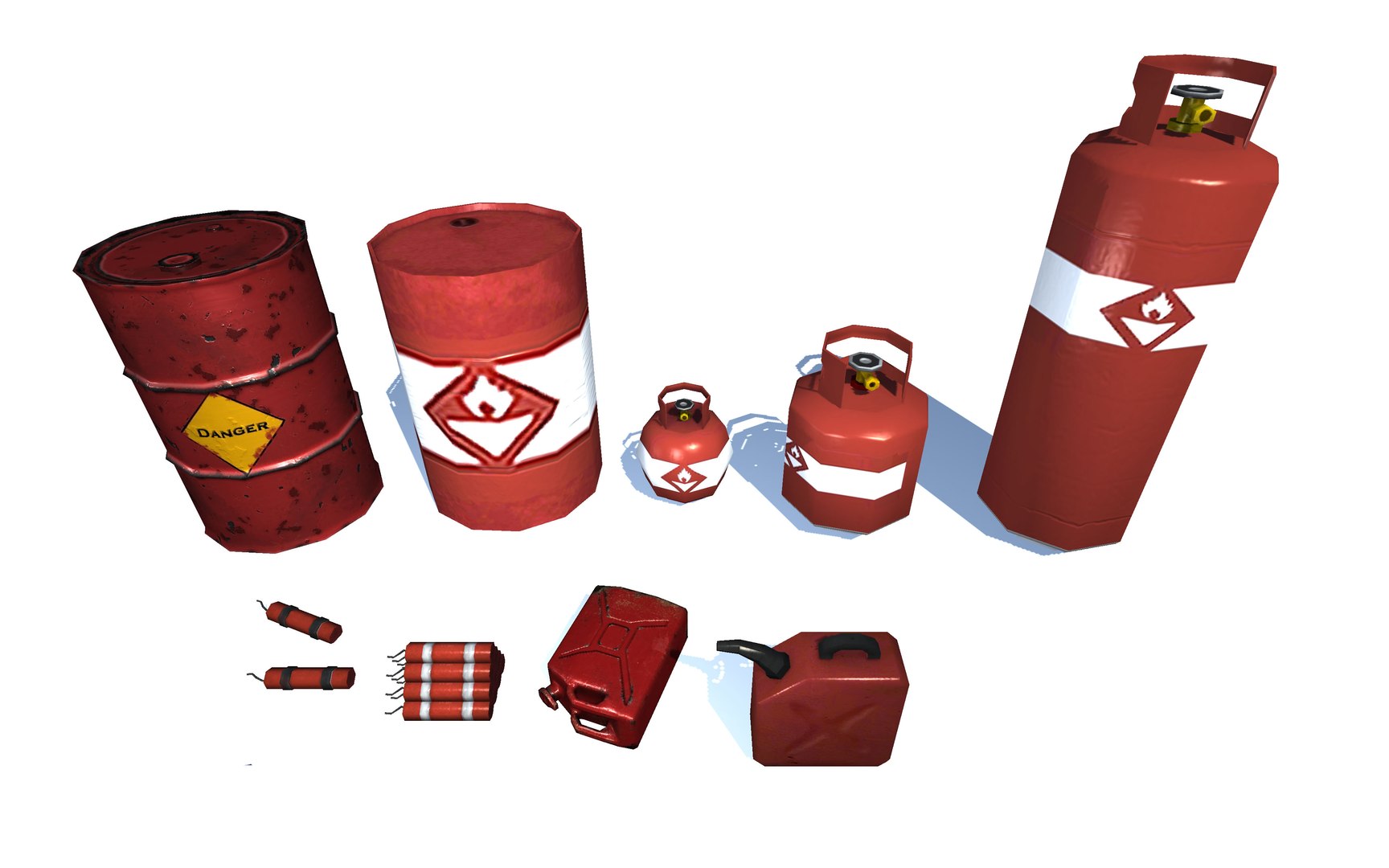 3D Explosive Barrel Cylinder - TurboSquid 1508859