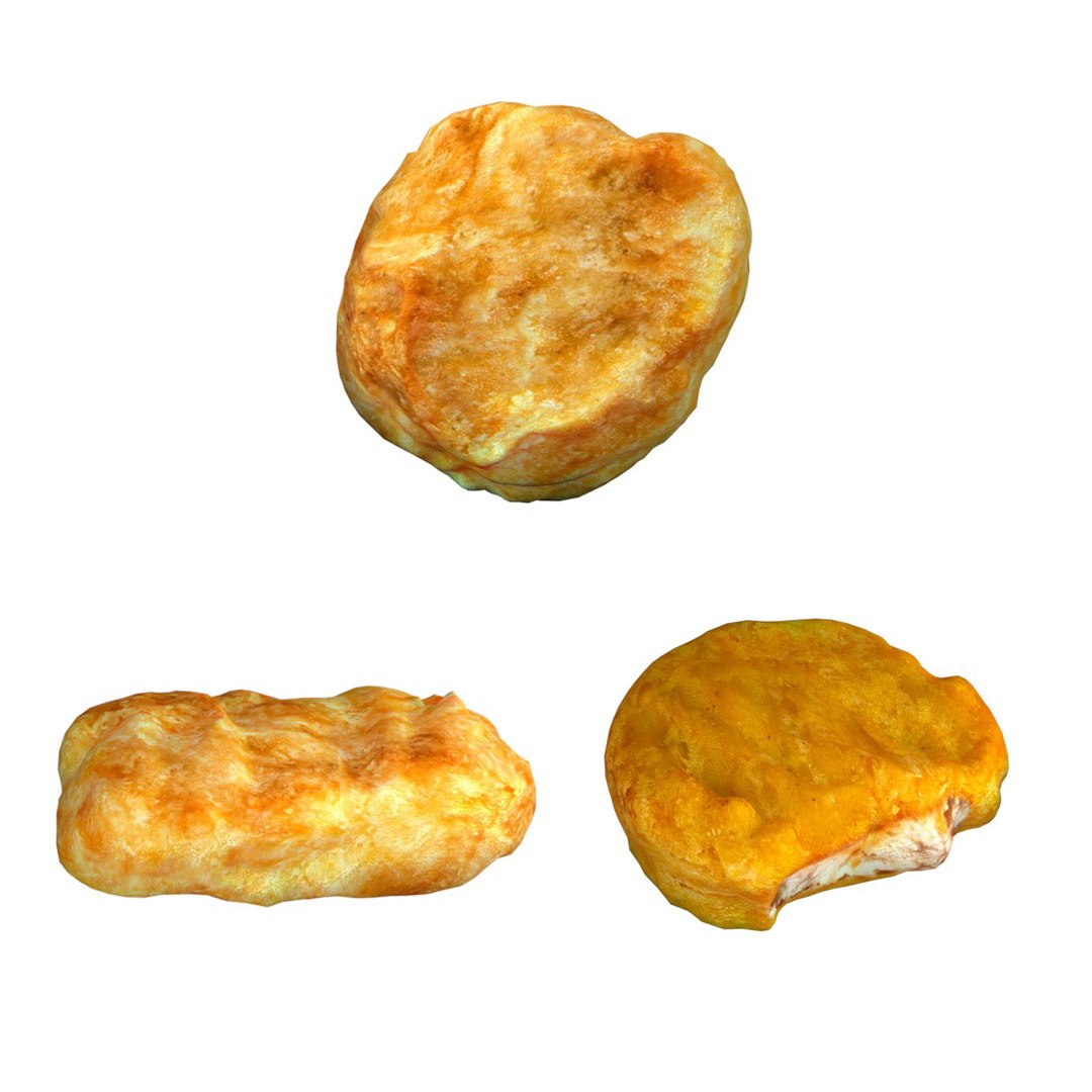 Chicken Nuggets 3D Model - TurboSquid 2370496