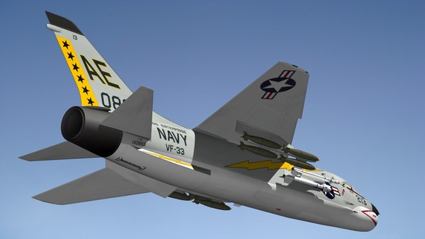 F8 Crusader VF33 model - TurboSquid 1741485