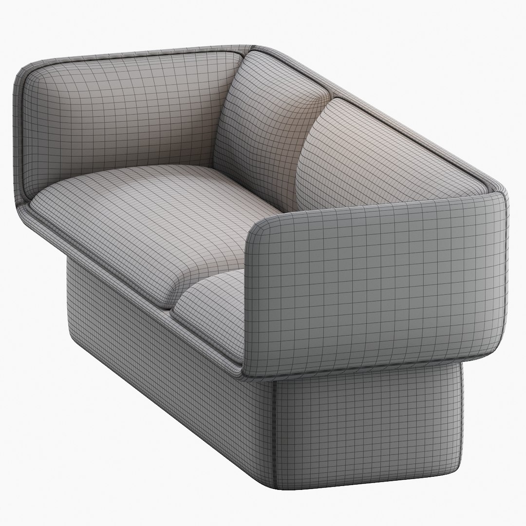 3D block sofa model - TurboSquid 1690905