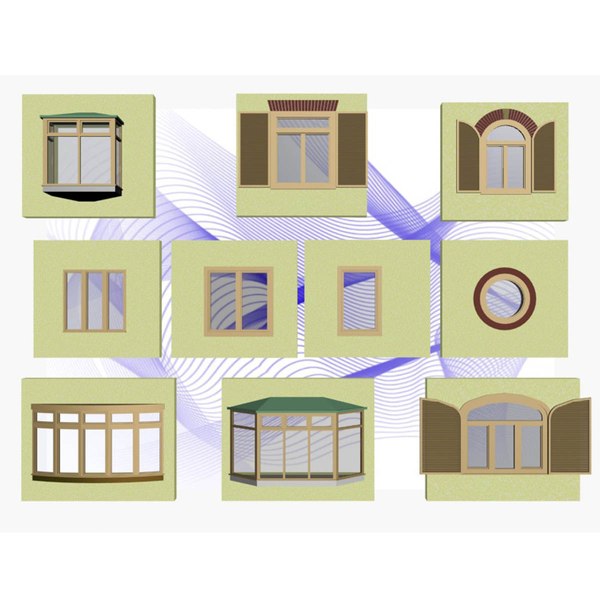 set window 3d model