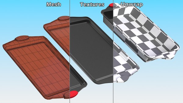 modelo 3d Colección de bandejas para hornear - TurboSquid 1988304