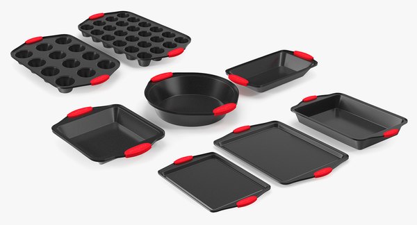 modelo 3d Colección de bandejas para hornear - TurboSquid 1988304
