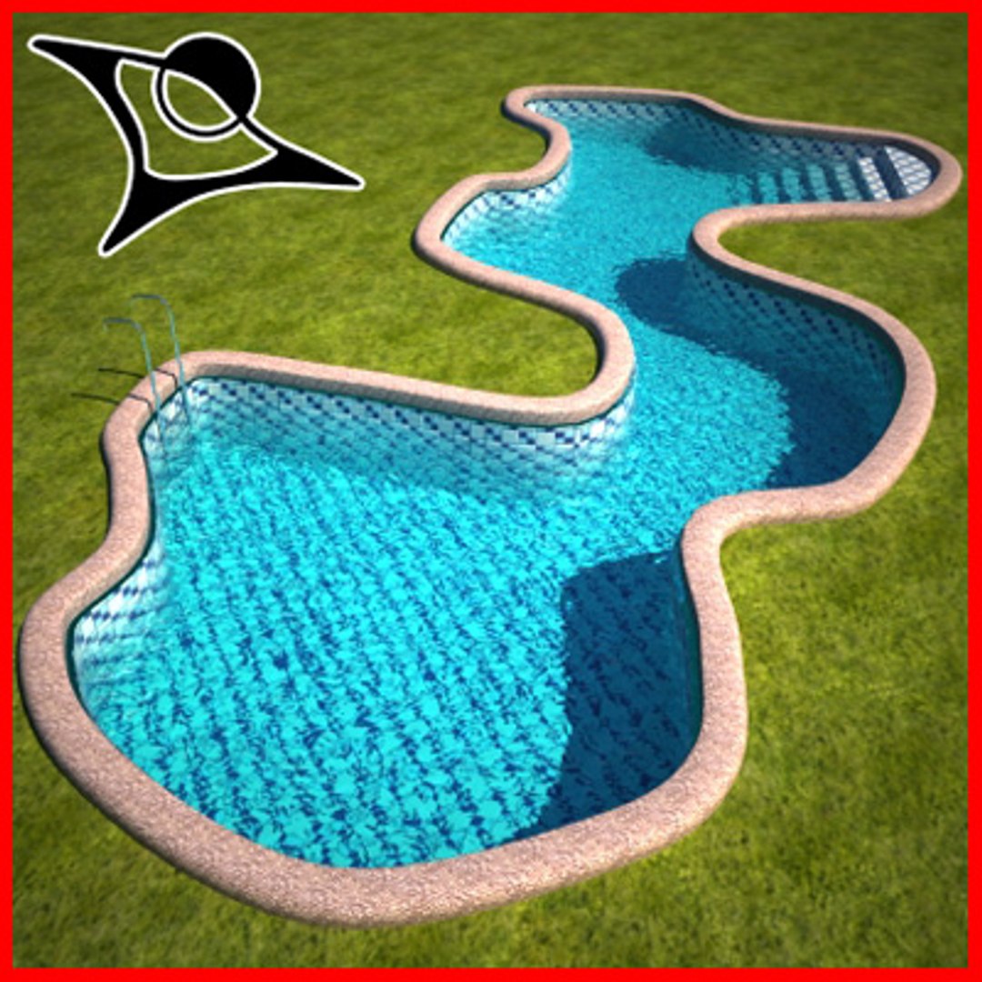 3d swimming pool