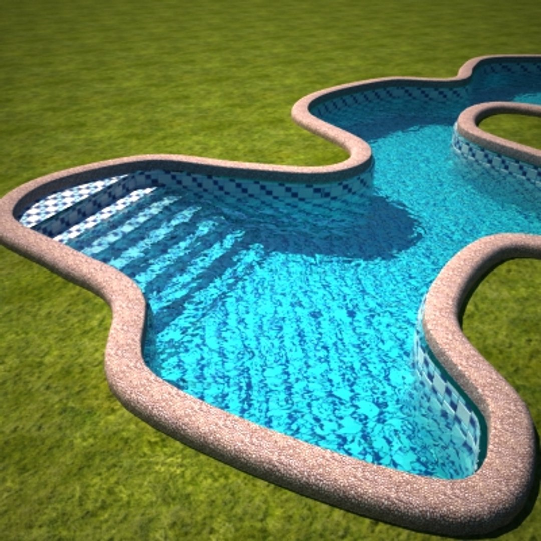 3d swimming pool