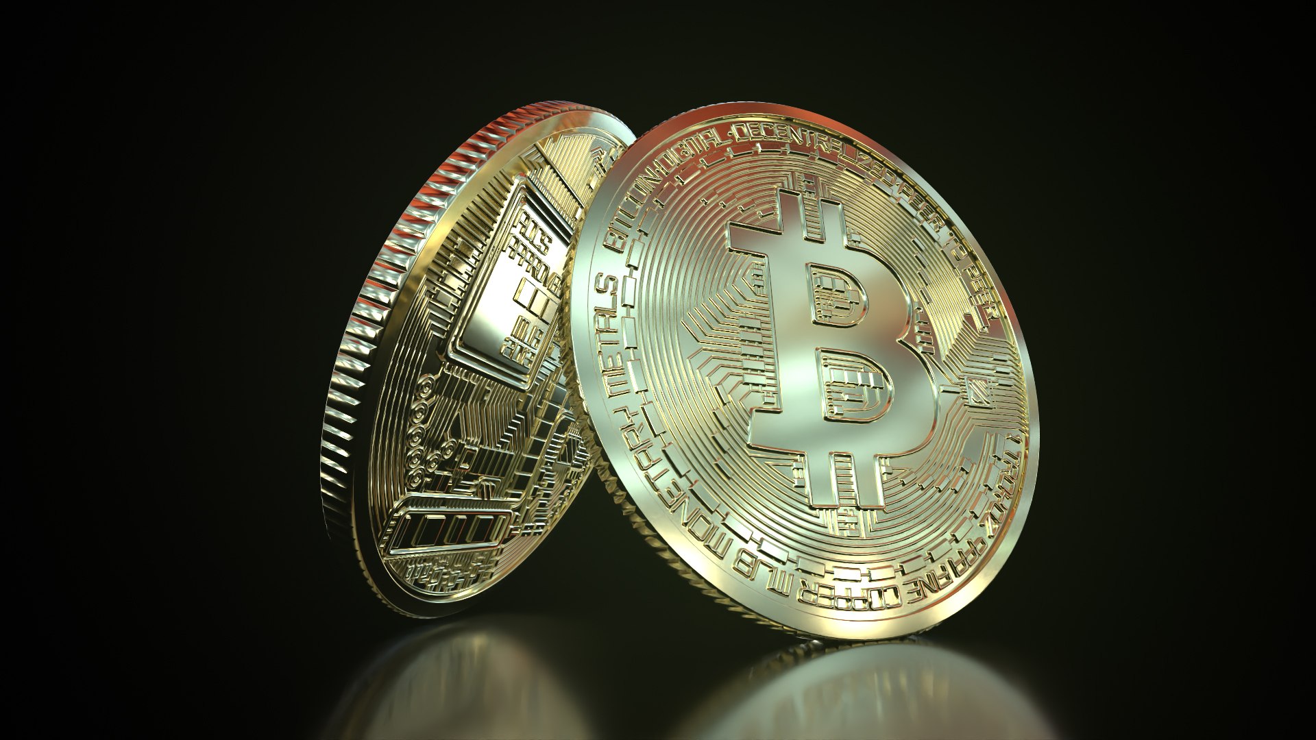 3D Bitcoin High Gold Model - TurboSquid 2224597