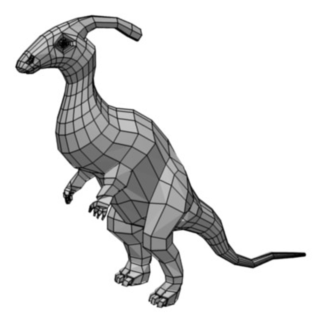 3d Model Dinosaur Parasaurolophus