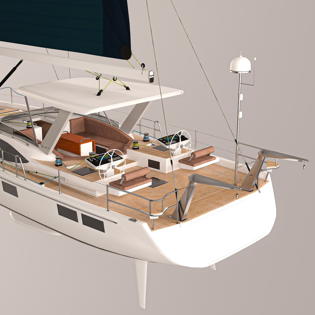 Sailing Yacht Hylas H57 Model - TurboSquid 2014382