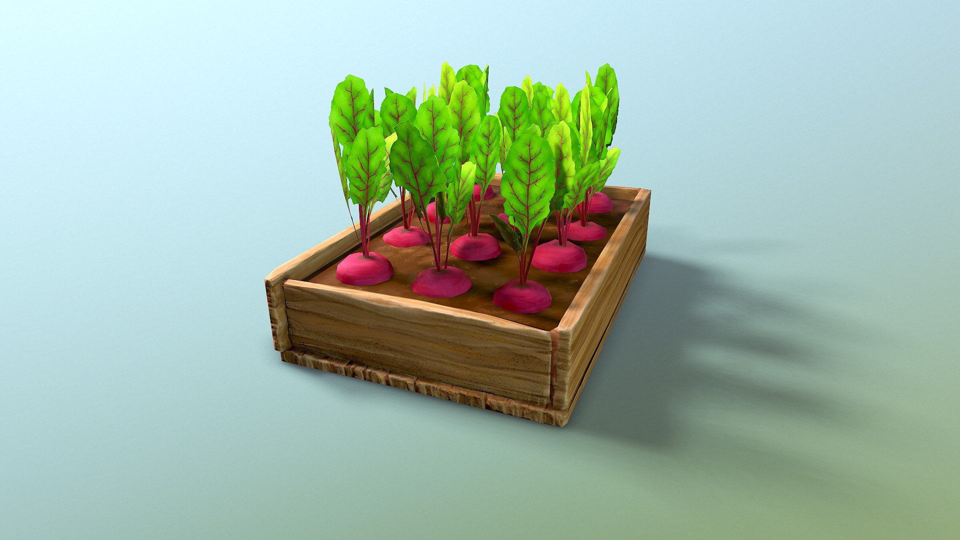 3D Beets Vegetable Bed Model - TurboSquid 1609863