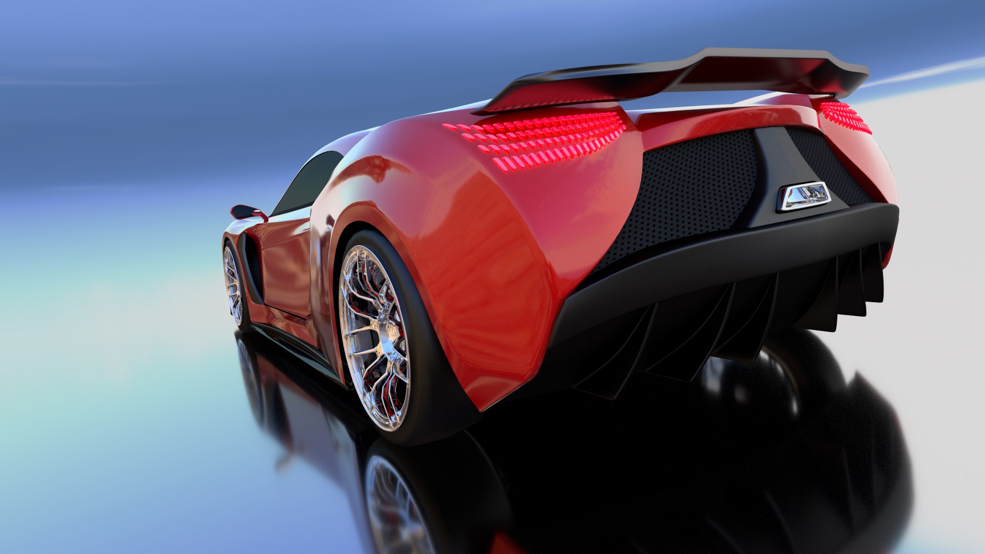 Original Concept Car Pagoda 3d Model