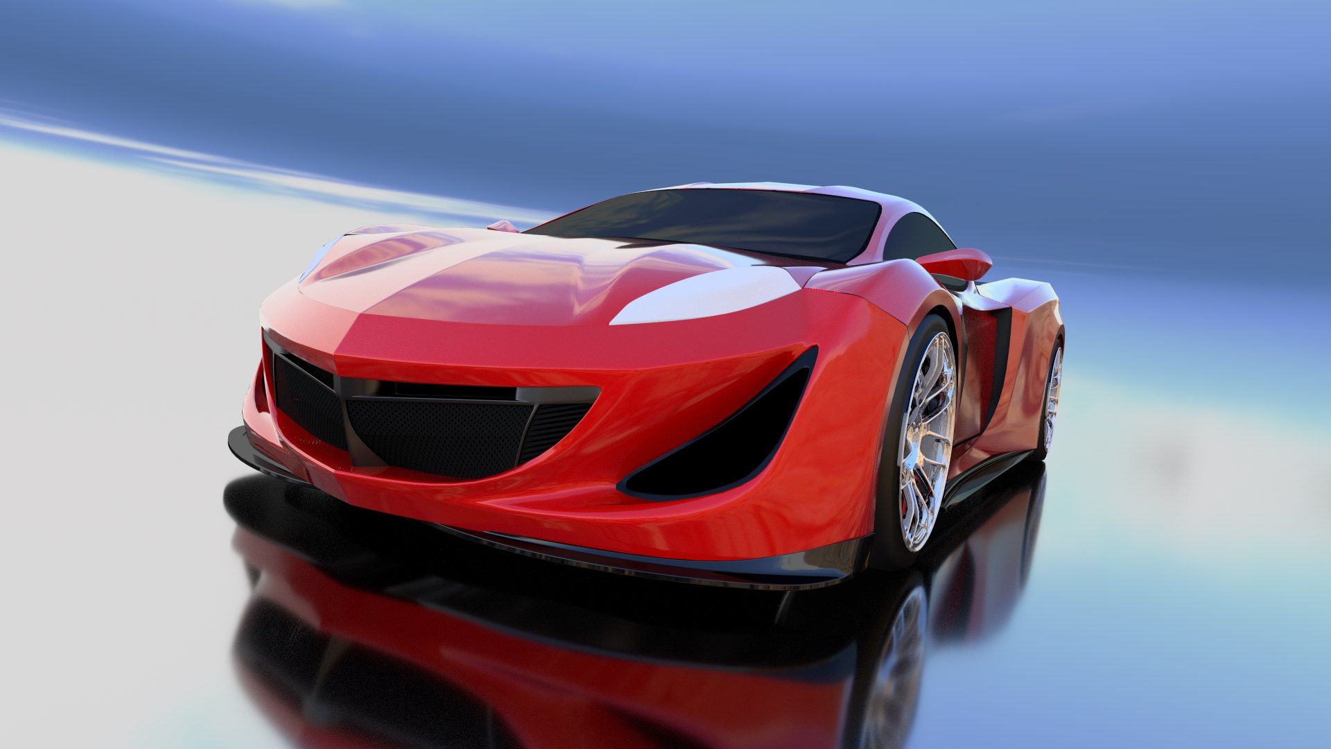 Original Concept Car Pagoda 3d Model