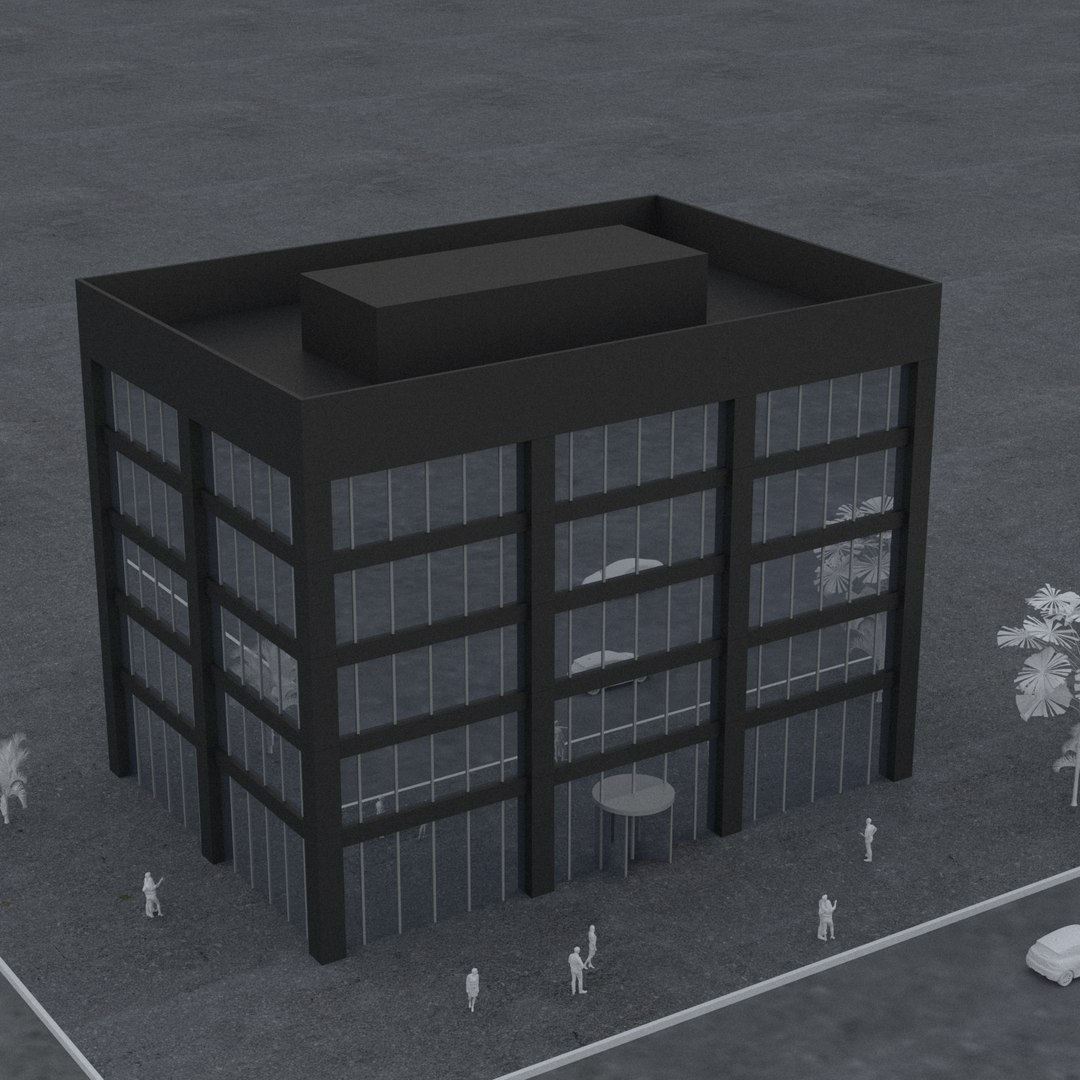 3D 5 Skyscraper Building Floor Model - TurboSquid 1270711