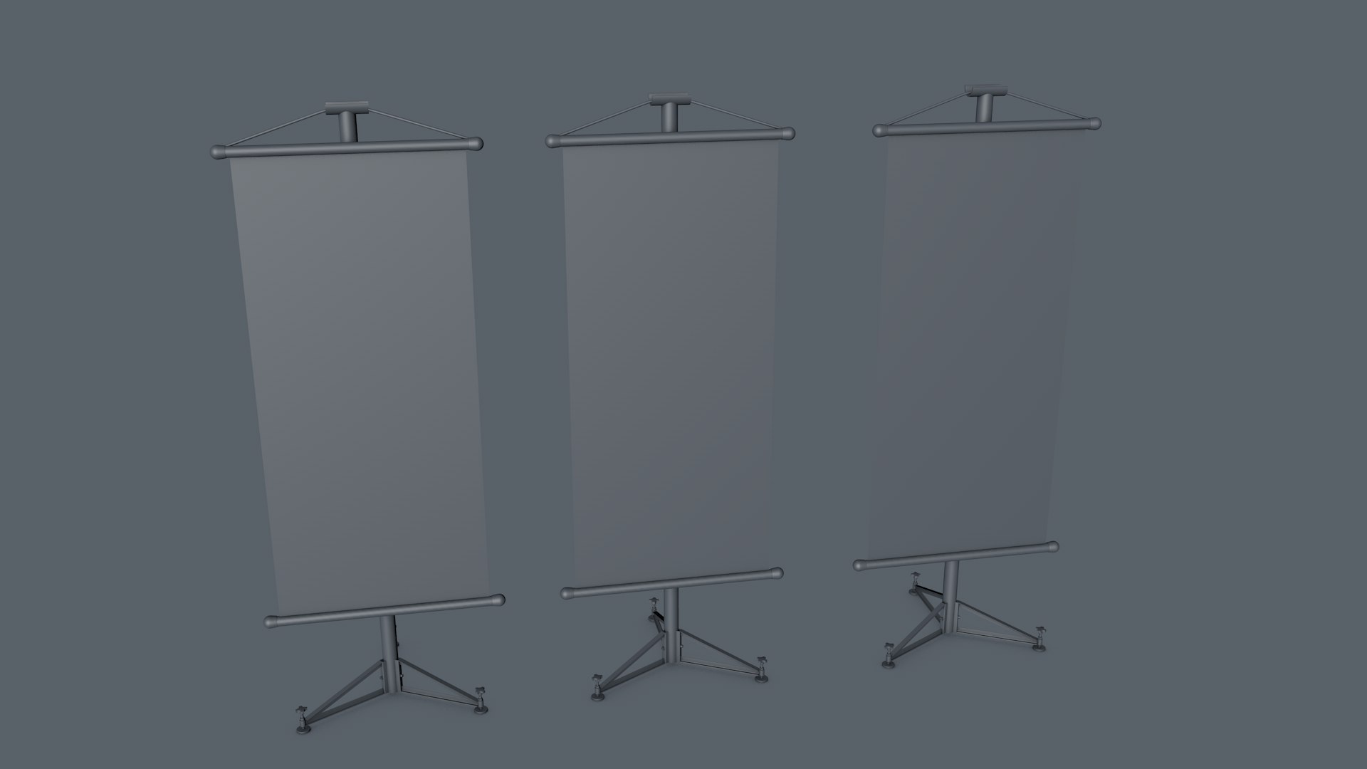 3d Model Banner Stands