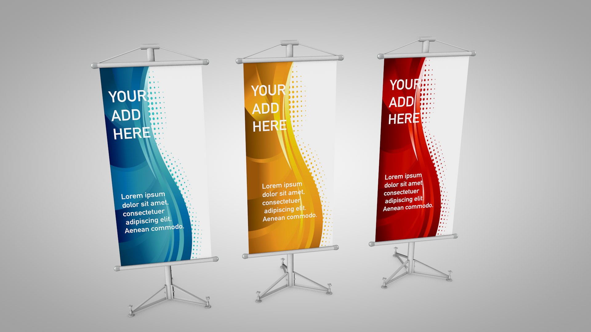 3d Model Banner Stands