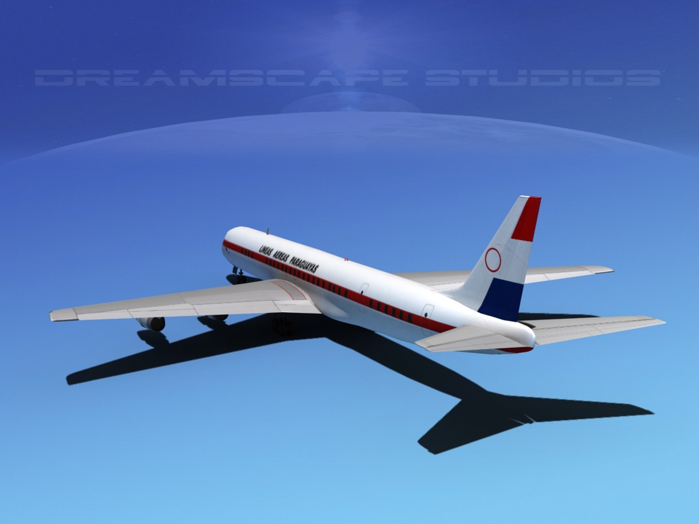3d Model Of Douglas Dc-8