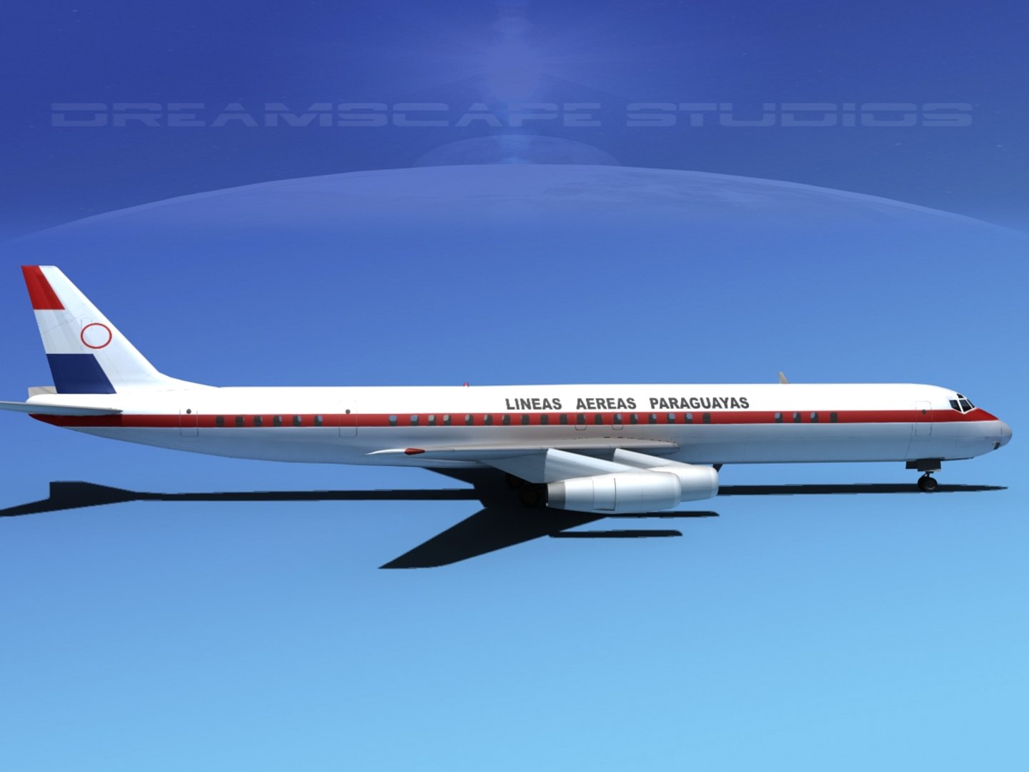 3d Model Of Douglas Dc-8