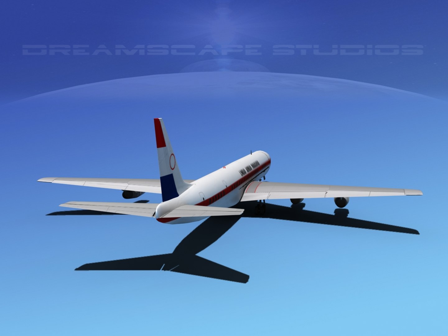 3d Model Of Douglas Dc-8