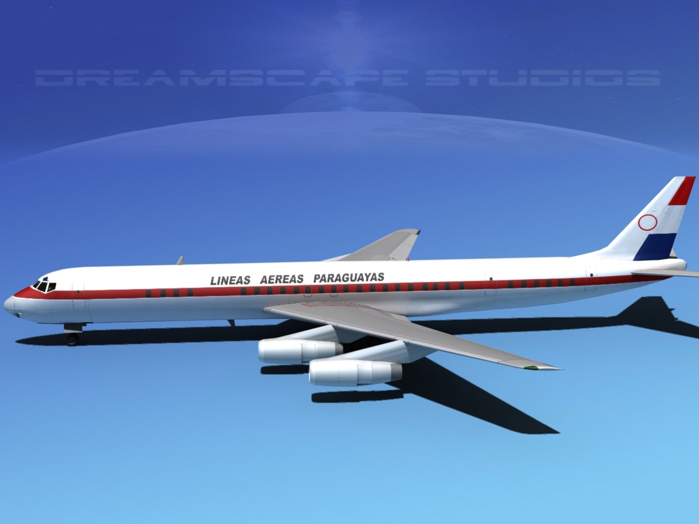 3d Model Of Douglas Dc-8