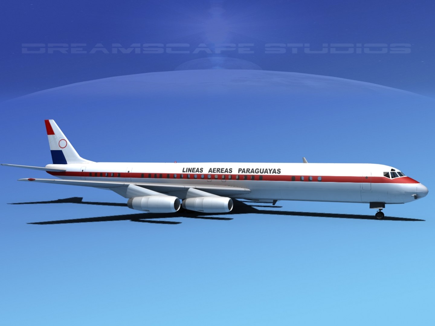 3d Model Of Douglas Dc-8