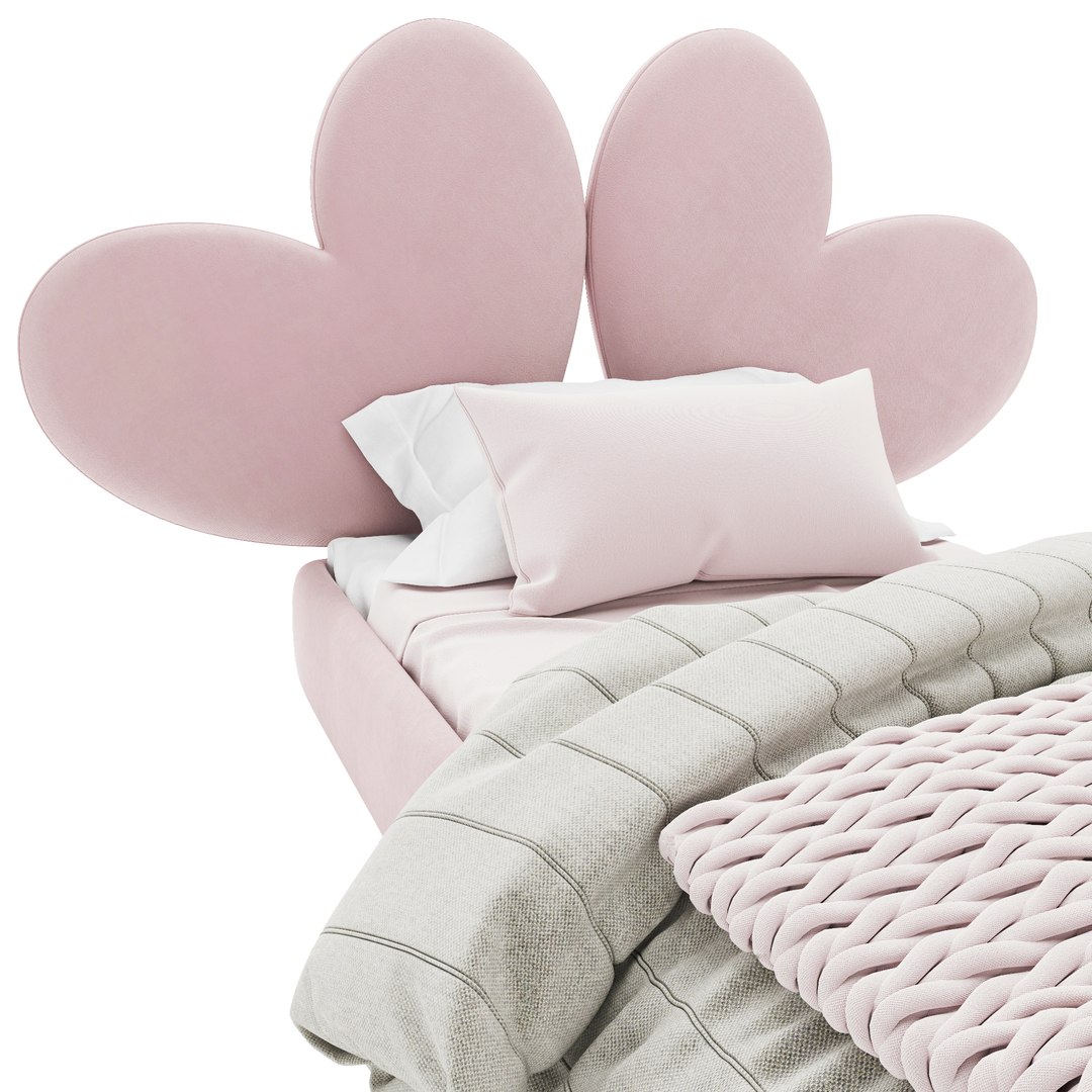 Crib heart - Children bed model - TurboSquid 1927313