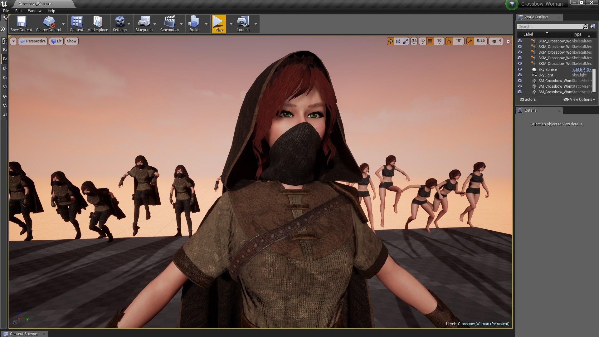 3D Crossbow Lady Model - TurboSquid 2129783