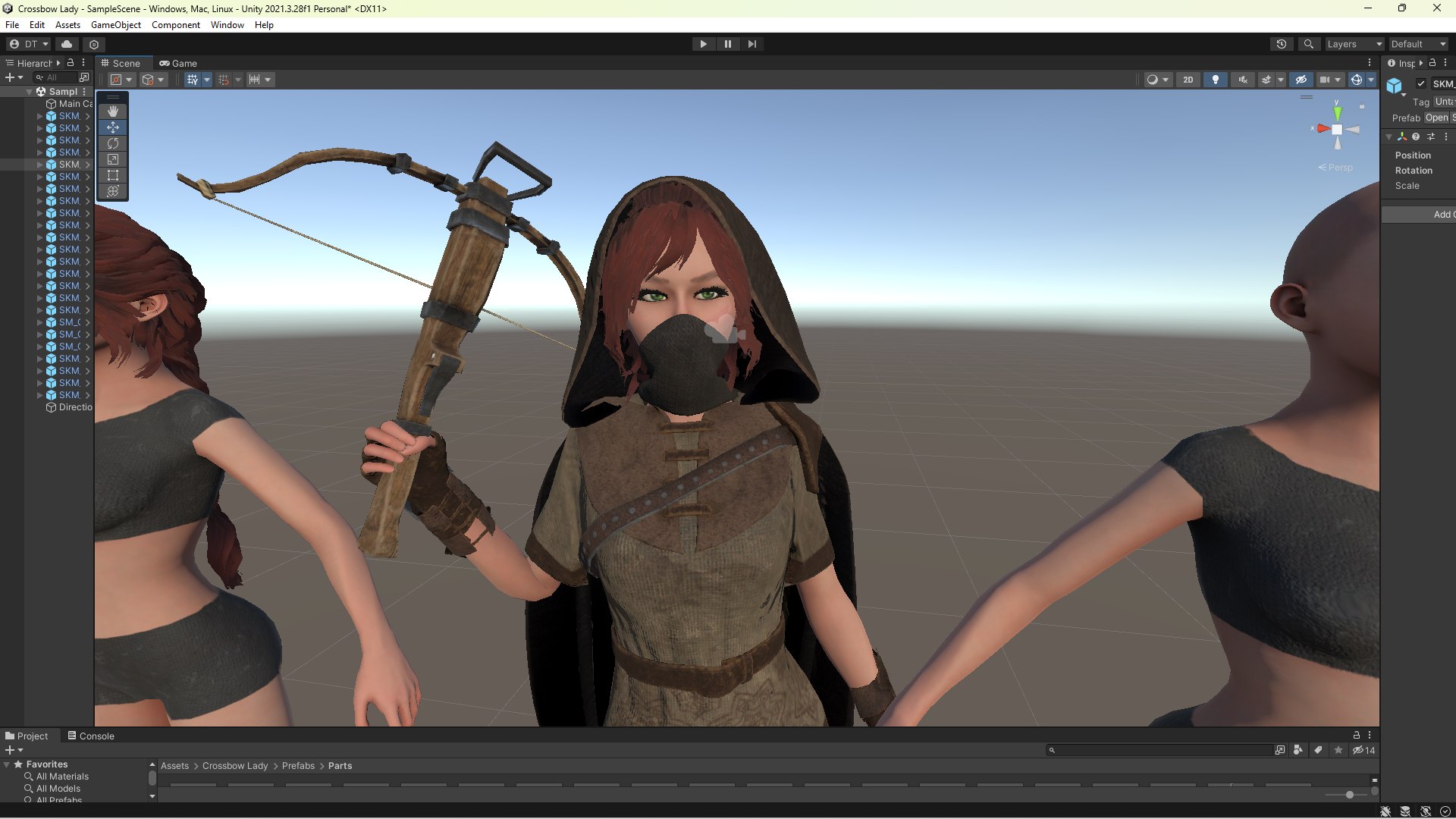 3D Crossbow Lady Model - TurboSquid 2129783