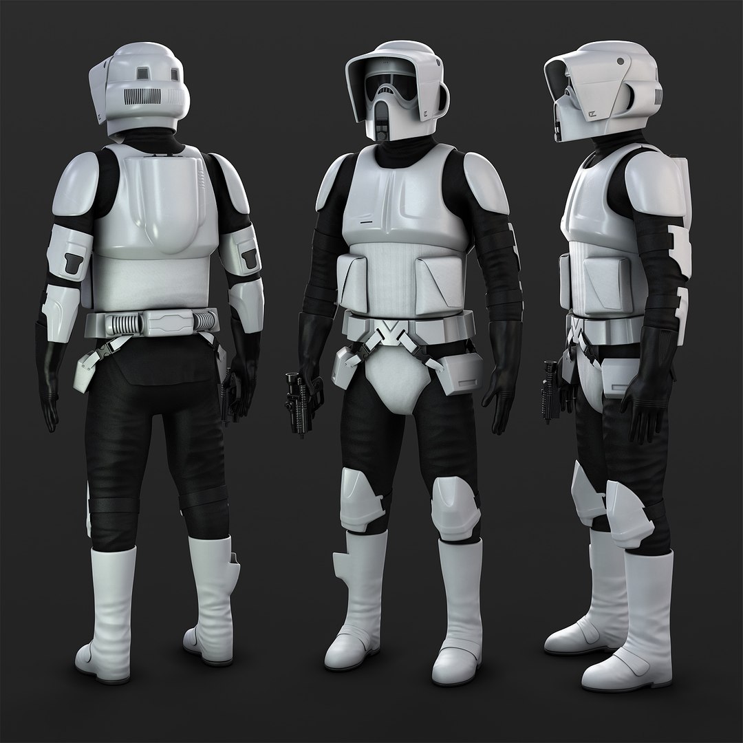 Scout Trooper 3d Obj