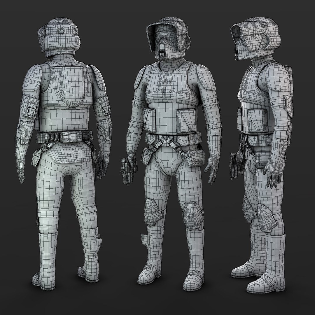 Scout Trooper 3d Obj