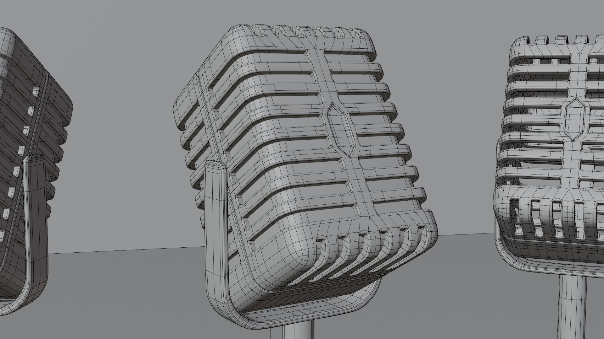 Retro Microphone model - TurboSquid 2155167