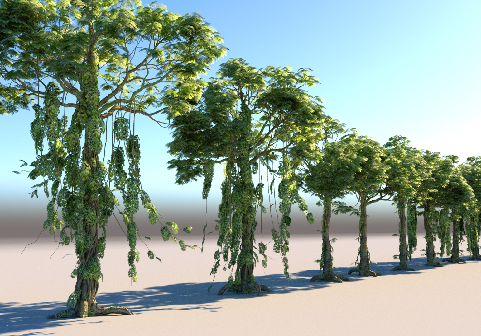 Animated Jungle Tree Pack 10 3D Model - TurboSquid 2087199