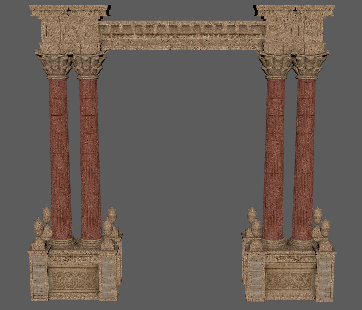 3D Model Column Classic Arch - TurboSquid 1414311
