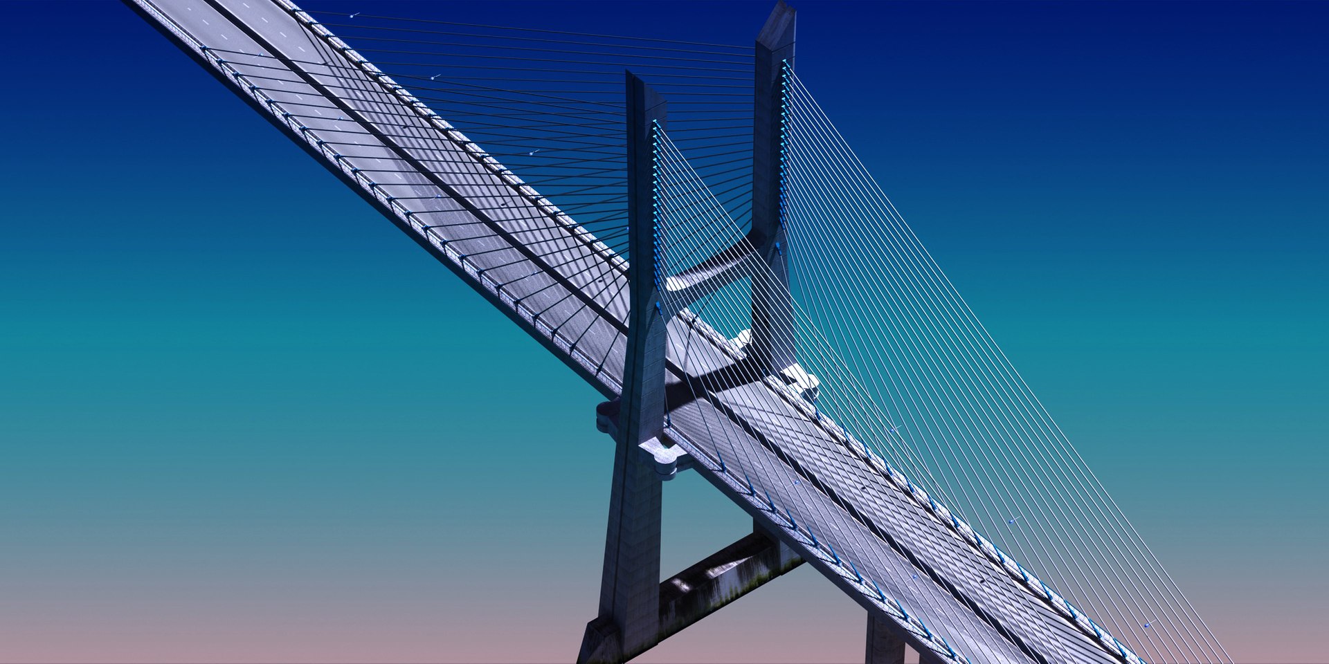 Da Gama Bridge 3d Model
