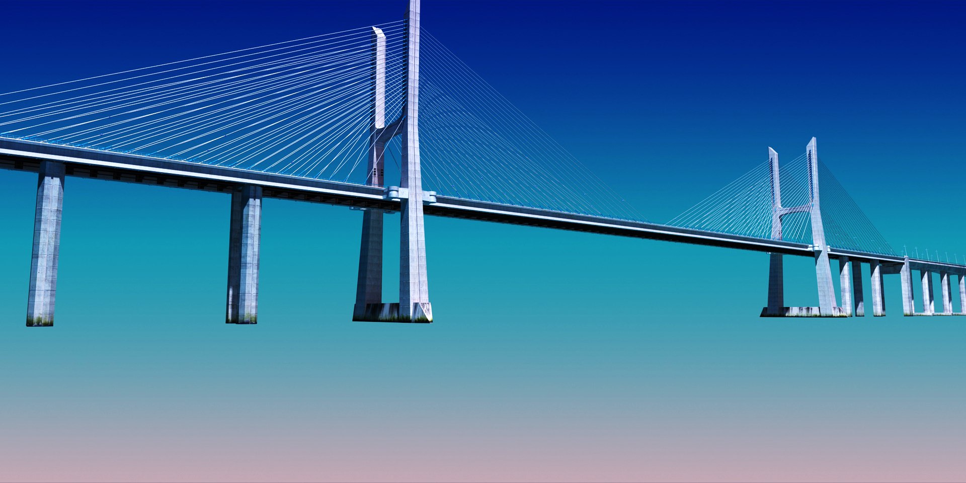 Da Gama Bridge 3d Model