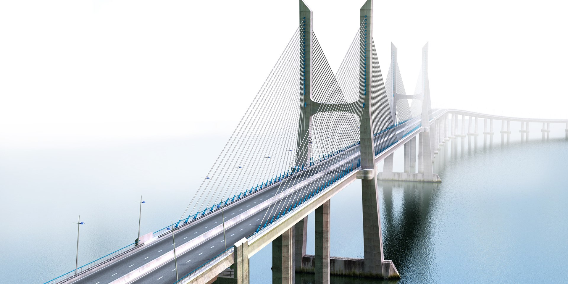 da gama bridge 3d model