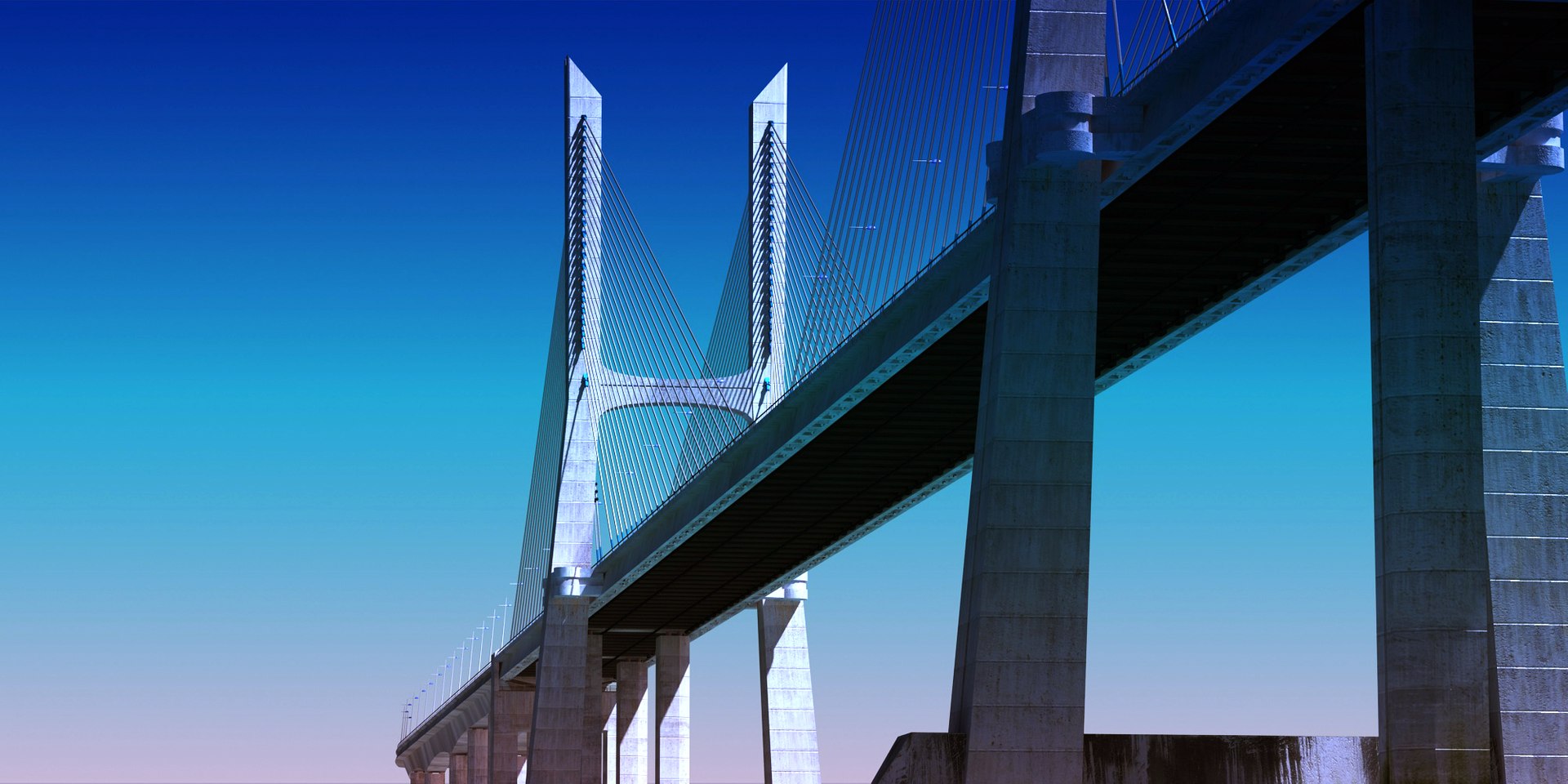 Da Gama Bridge 3d Model