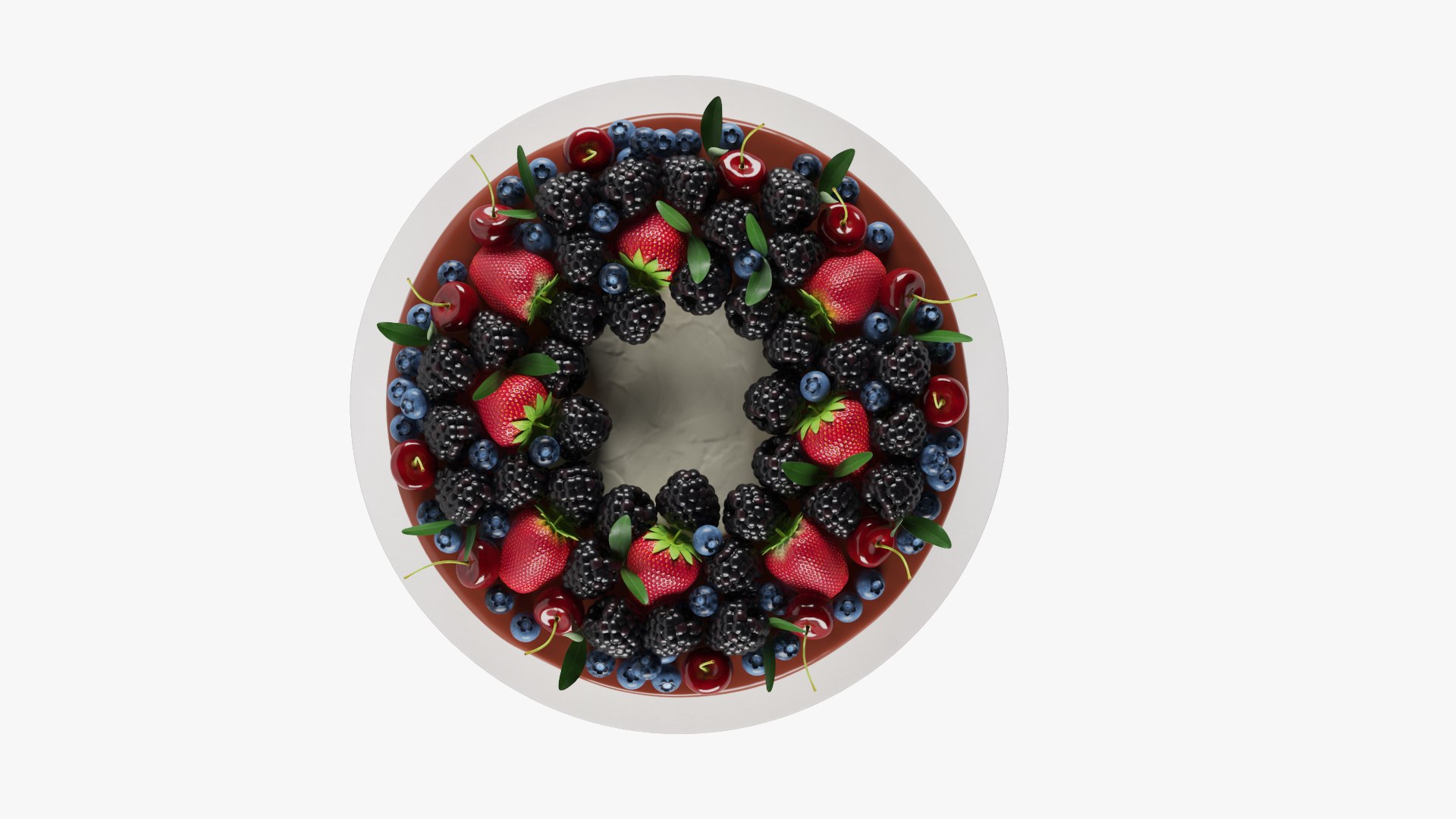 Berry Cake 3D Model - TurboSquid 2107785