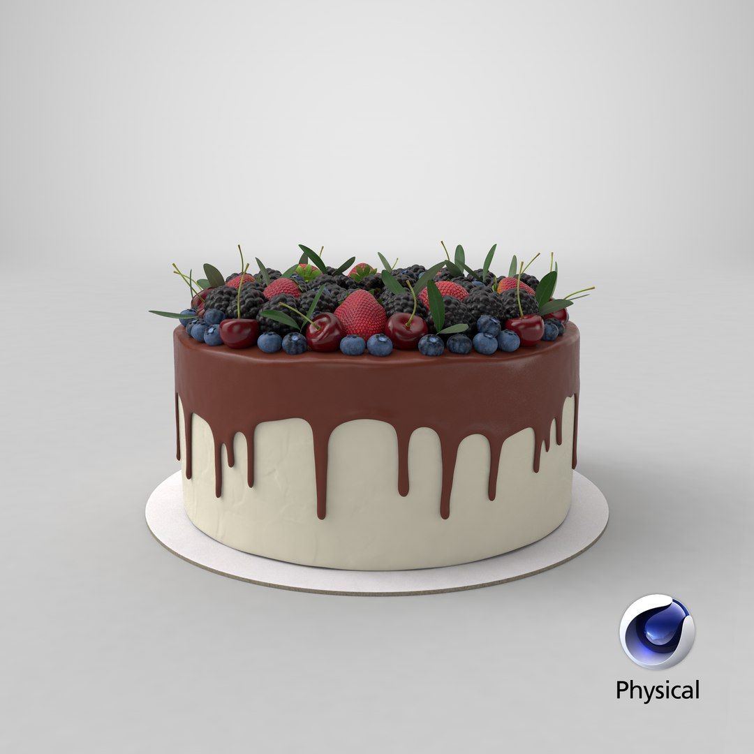 Berry Cake 3D Model - TurboSquid 2107785