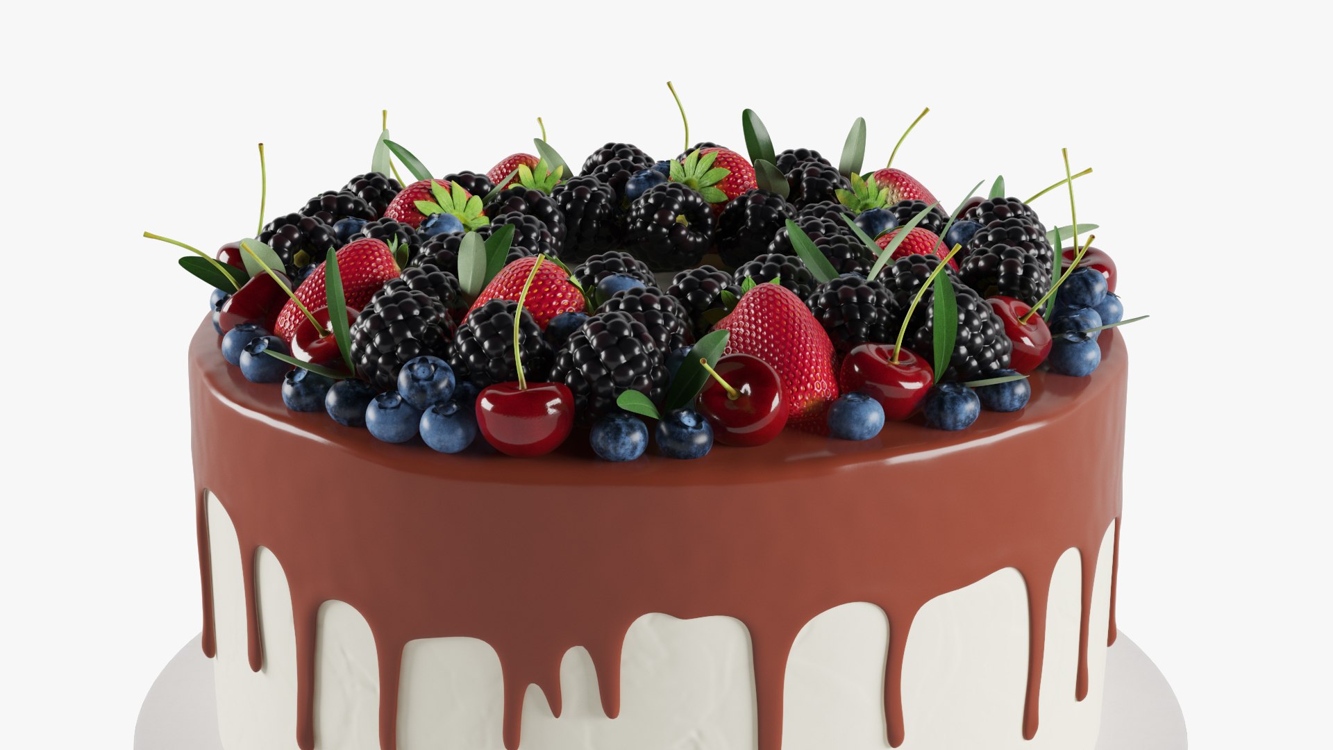 Berry Cake 3D Model - TurboSquid 2107785