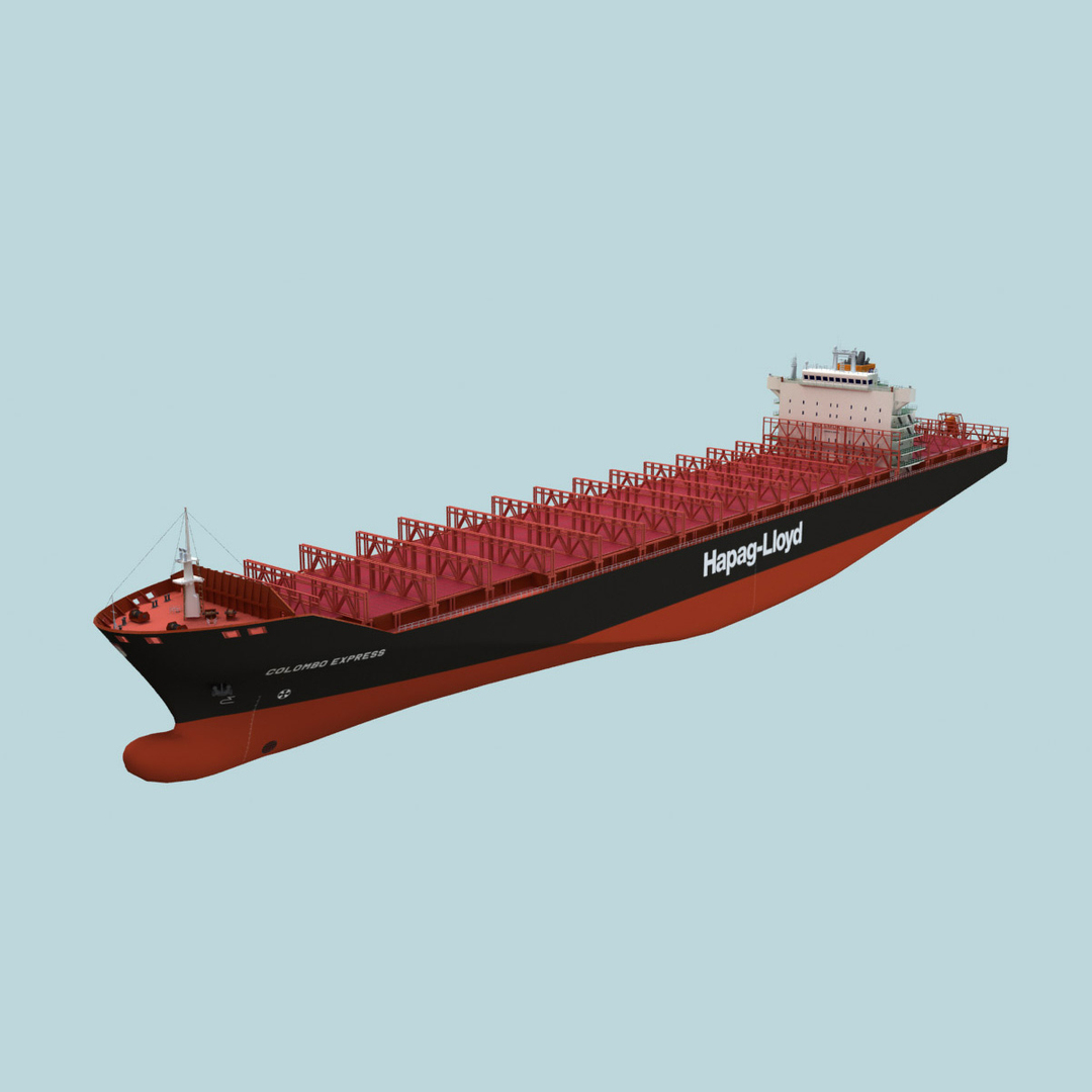 cargoship containers 3ds