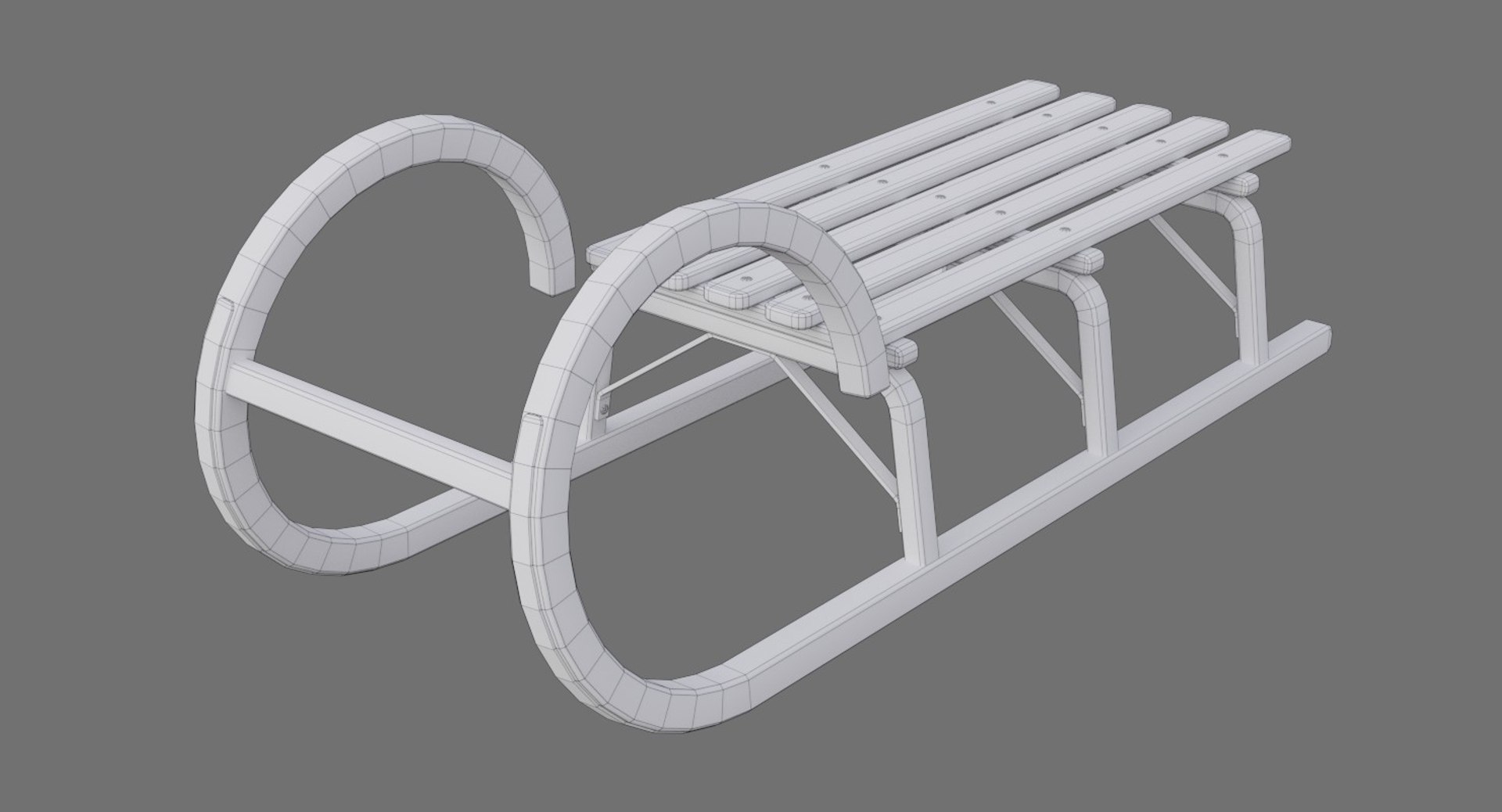 3D sled 2b model - TurboSquid 1260340