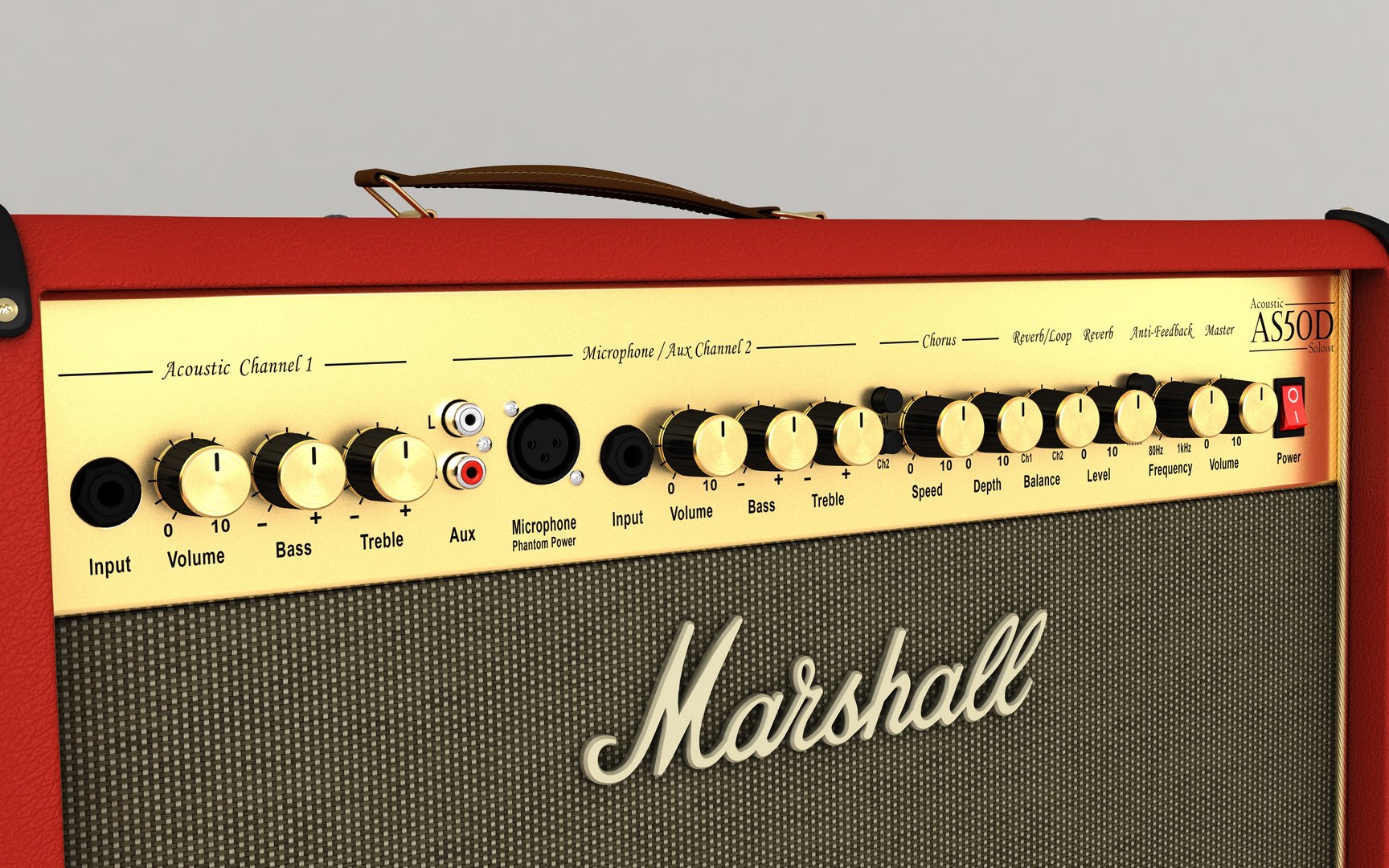 Marshall As50d Amplifier 3D Model - TurboSquid 1354865