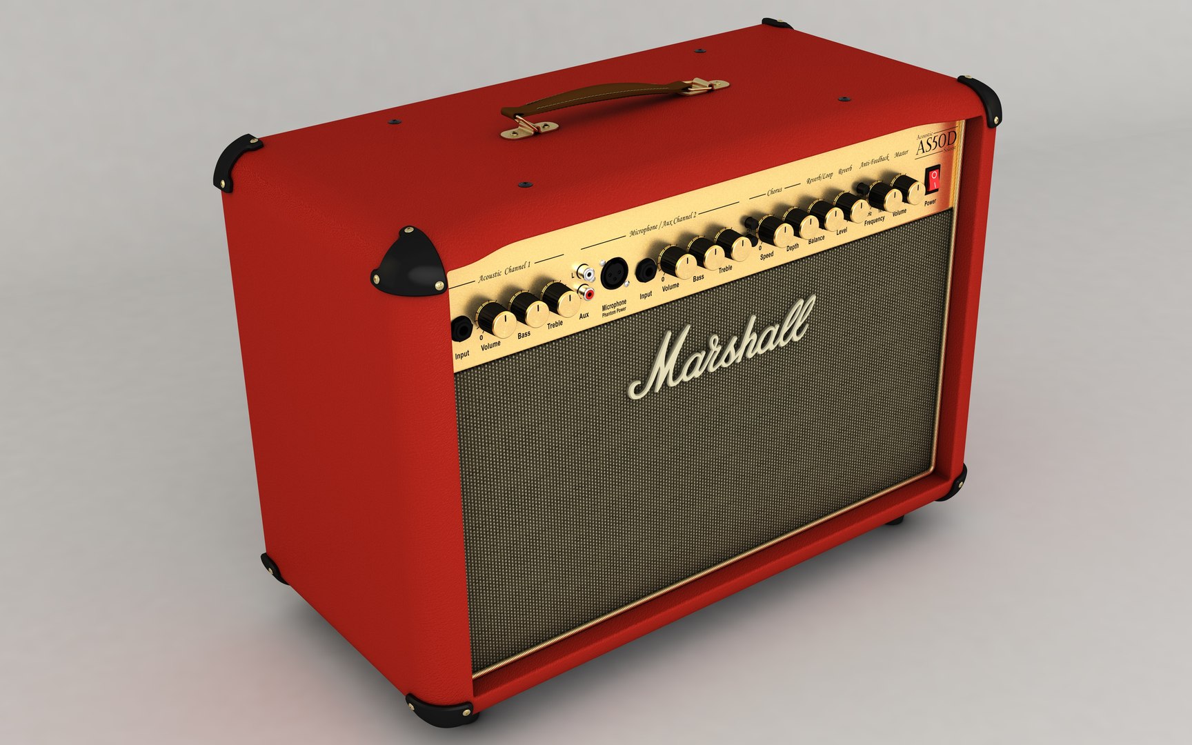 Marshall As50d Amplifier 3D Model - TurboSquid 1354865