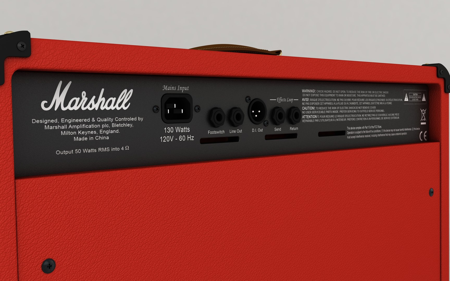 Marshall As50d Amplifier 3D Model - TurboSquid 1354865