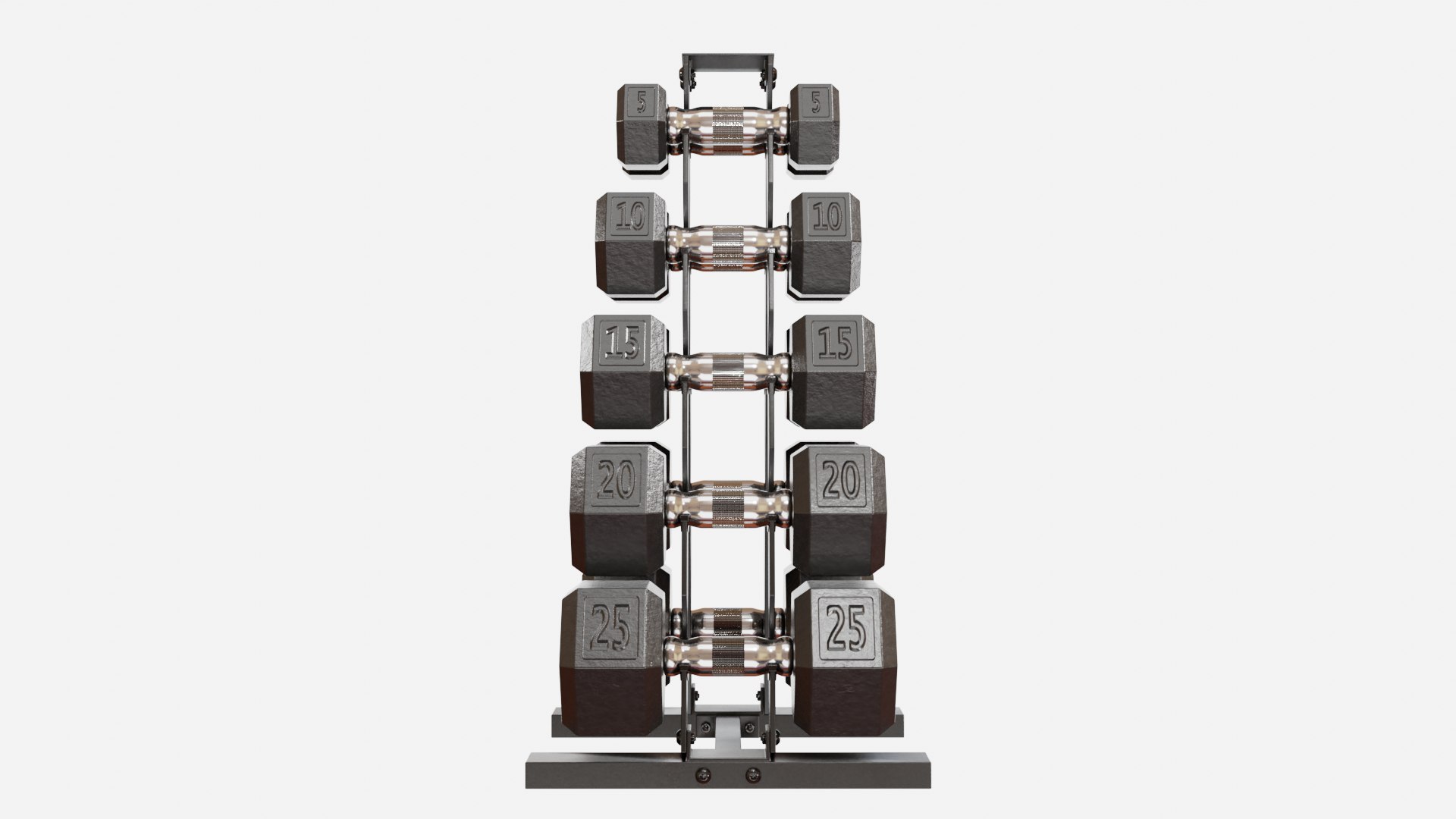 3D Model Dumbbell Set - TurboSquid 2163177
