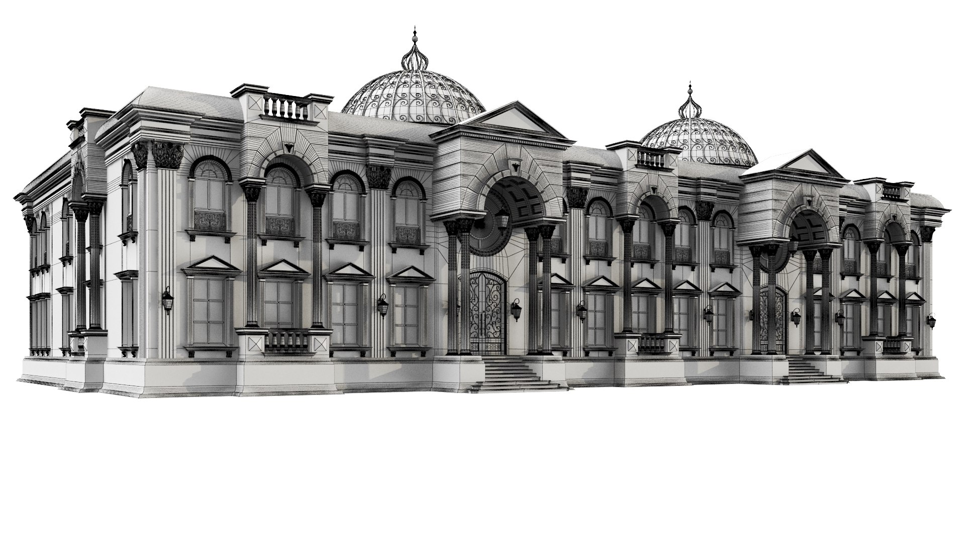 Classic Villa 3D Model Model - TurboSquid 1767382