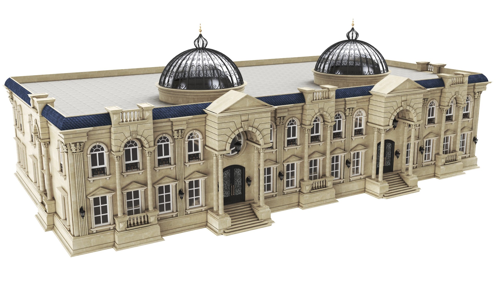 Classic Villa 3D Model Model - TurboSquid 1767382