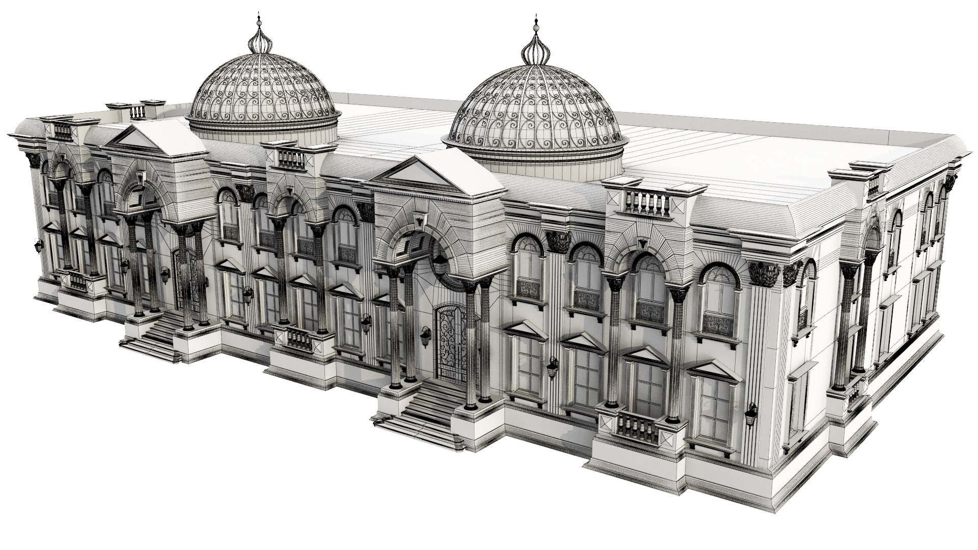 Classic Villa 3D Model Model - TurboSquid 1767382