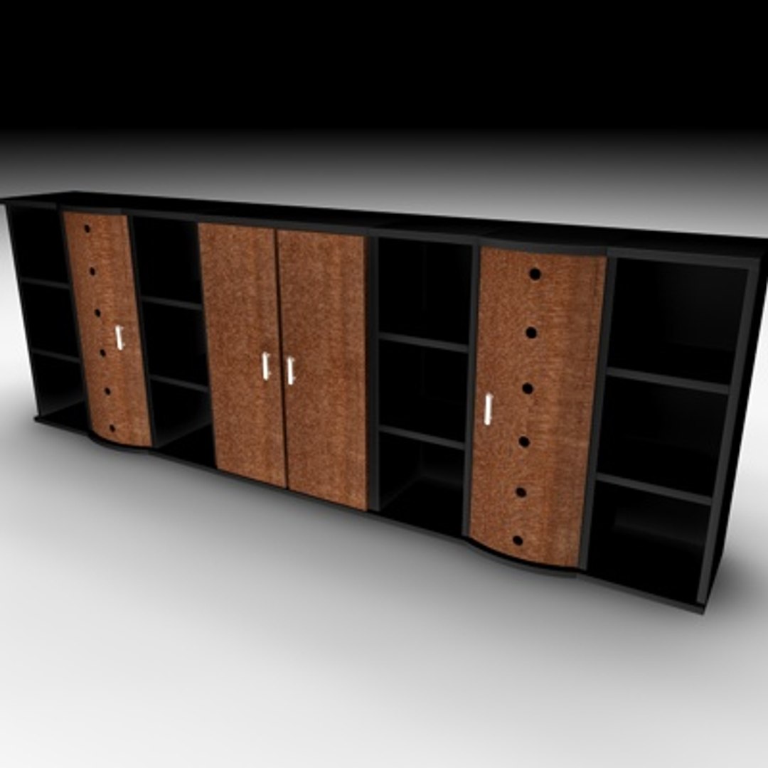 Office Cabinet Set 3d Model