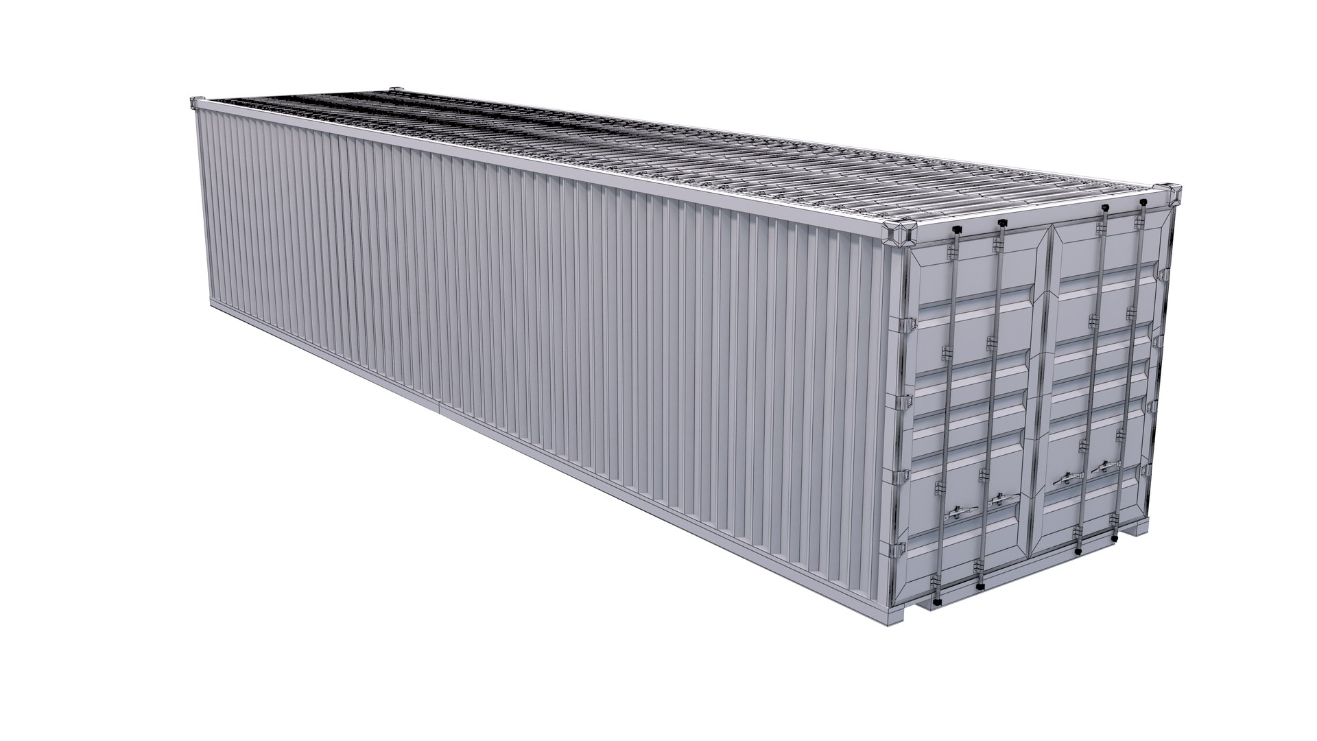 Cargo Container - Blue Model - TurboSquid 1908299